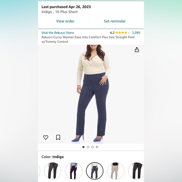Rekucci | Pants & Jumpsuits | Rekucci Curvy Woman Ease Into Comfort ...